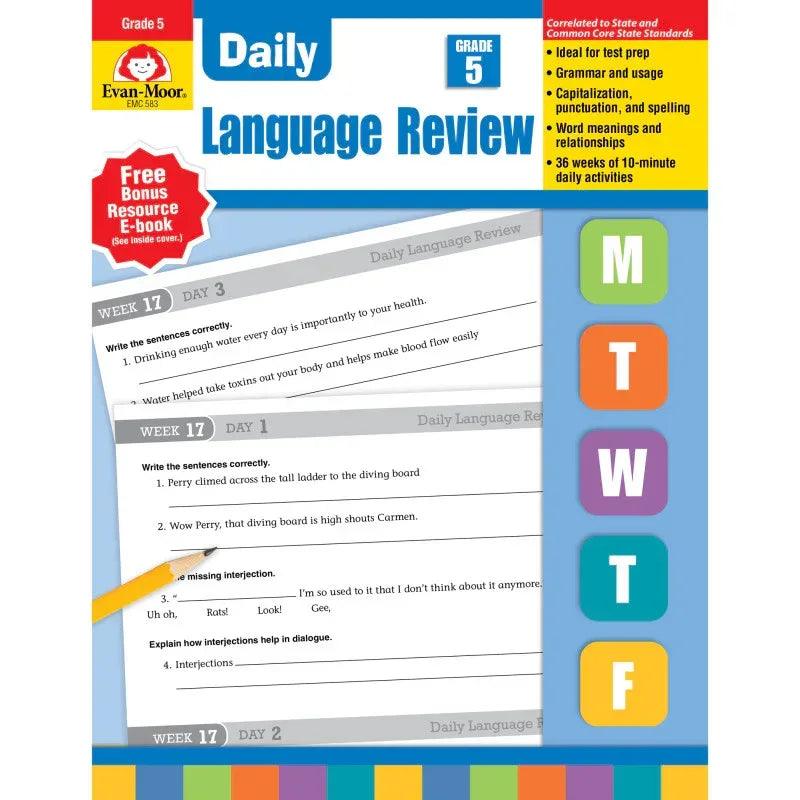 Daily Language Review Teacher's Edition, Grade 5 – Gramco School Supplies
