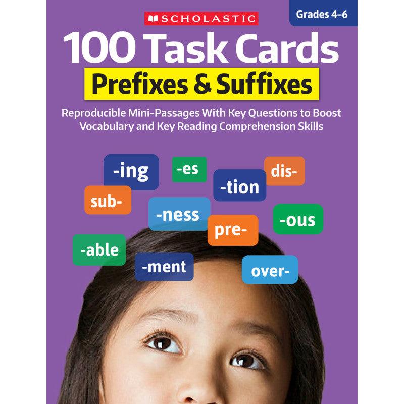 100 Task Cards: Prefixes & Suffixes, Grades 4-6 – Gramco School Supplies