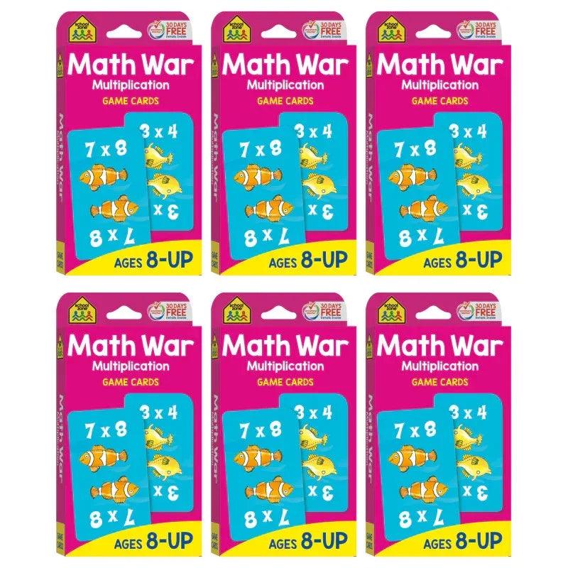 Math War Multiplication Game Cards, 6 Sets – Gramco School Supplies