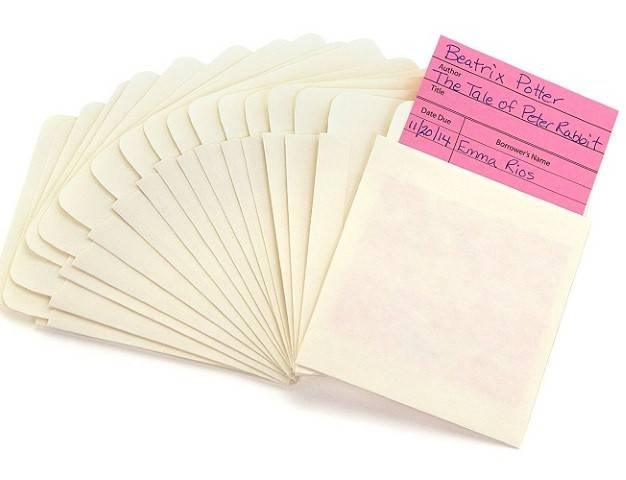 Hygloss, Manila Library Cards 40 pockets – Gramco School Supplies