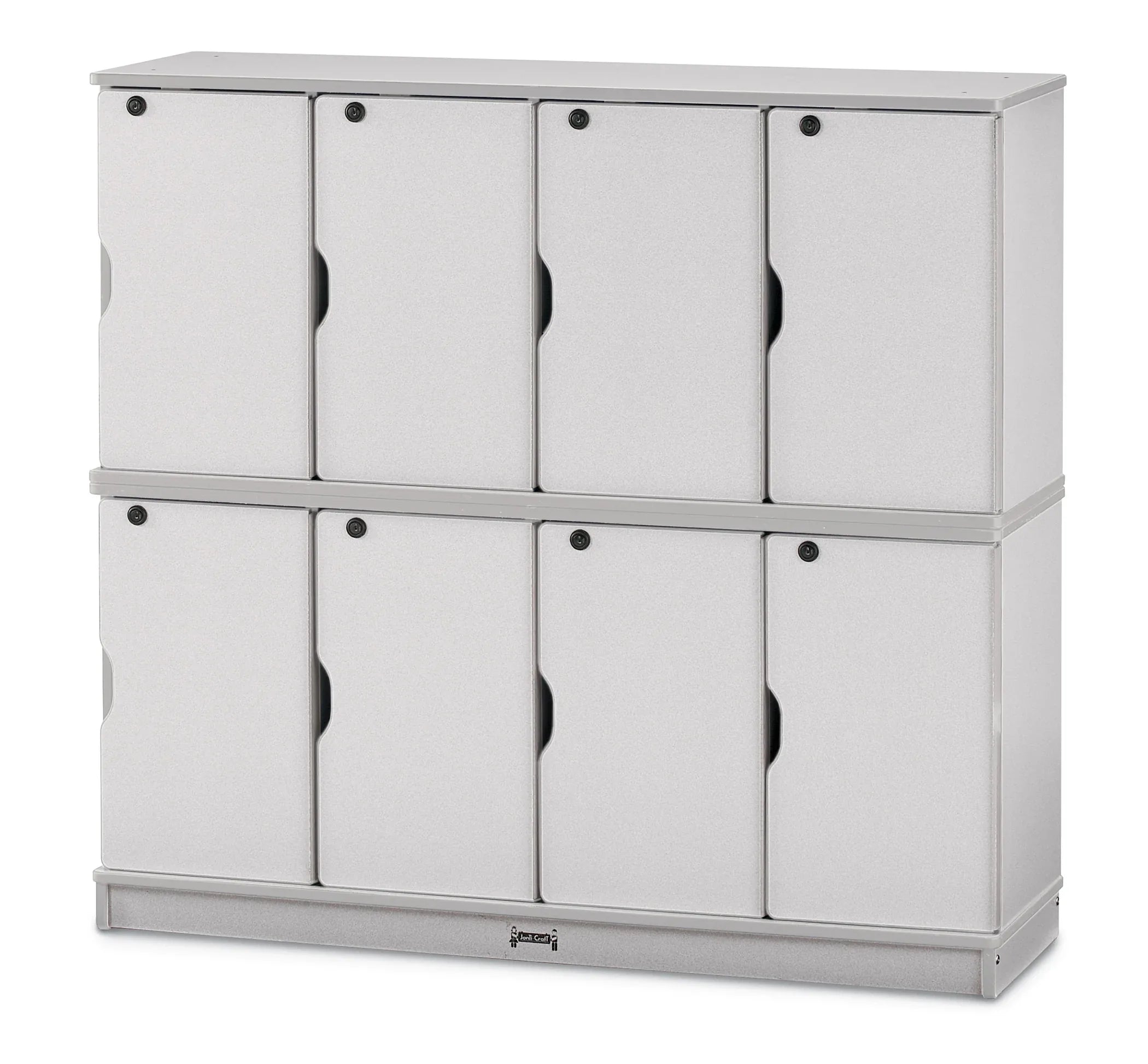 Rainbow Accents® Stacking Lockable Lockers - Double Stack - Gray ...