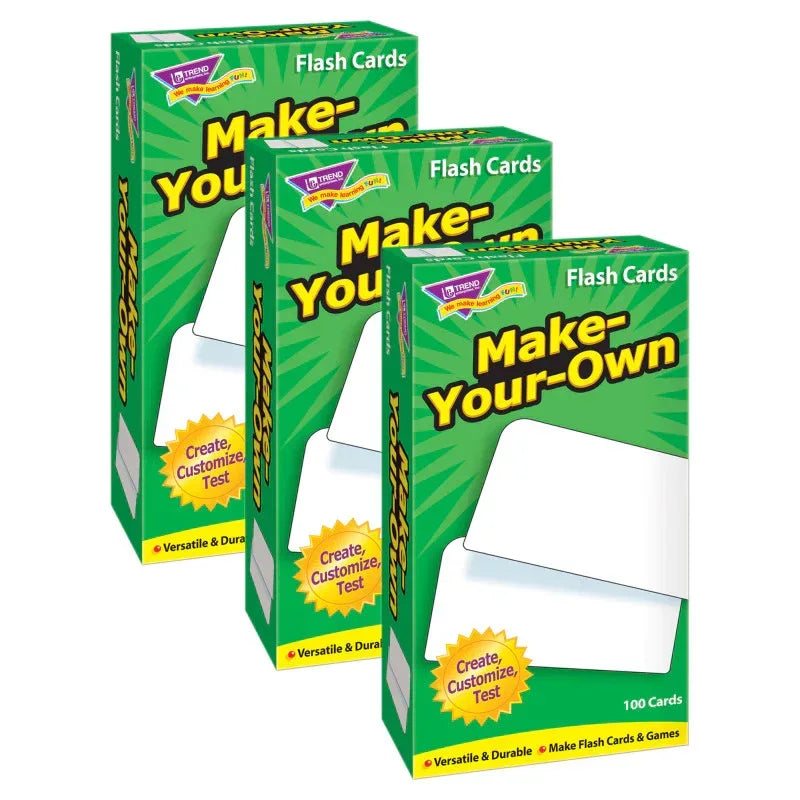 Make-Your-Own Skill Drill Flash Cards, 3 Packs – Gramco School Supplies
