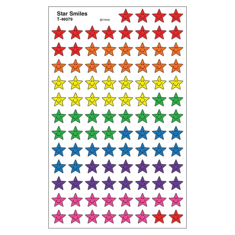 Star Smiles superShapes Stickers, 800 ct – Gramco School Supplies