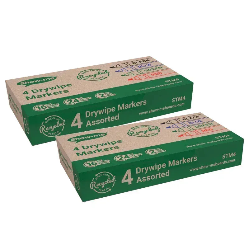Chunky Dry Erase Markers, Assorted, 4 Per Box, 2 Boxes – Gramco School ...