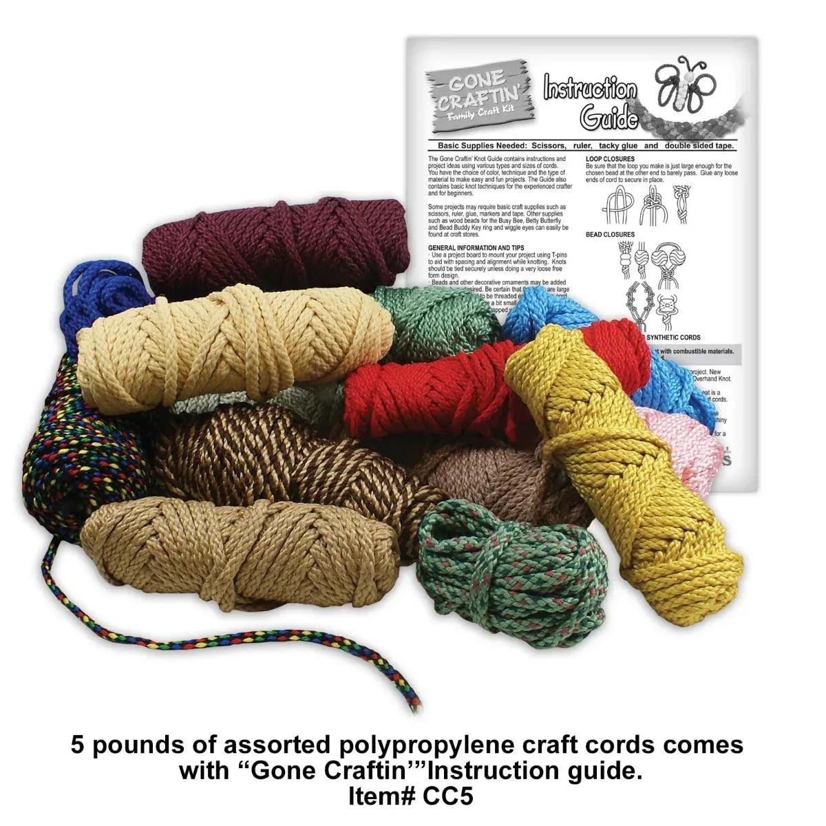 Craft Cords Value Pack - 5 lbs. (CC5) – Gramco School Supplies