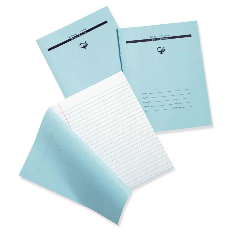 Examination Blue Book, 16 Pages, 3/8 in ruled, 8-1/2" x 11", 1 Book ...